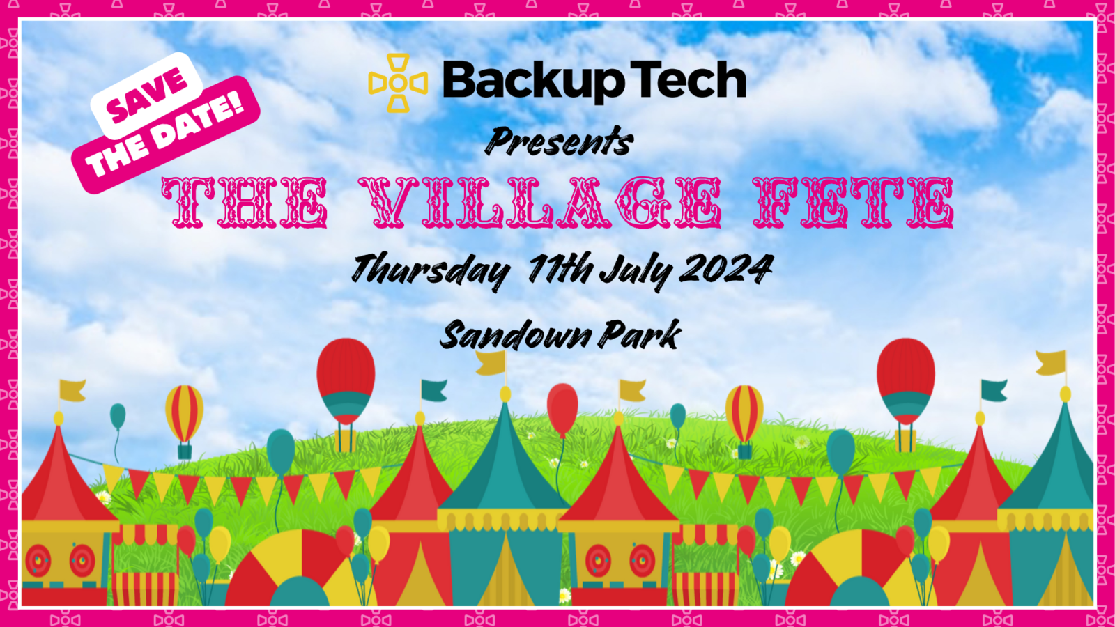 Save The Date - Backup Village Fete | Backup Tech